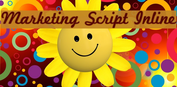 Marketing Script Inline Font - FFonts.net