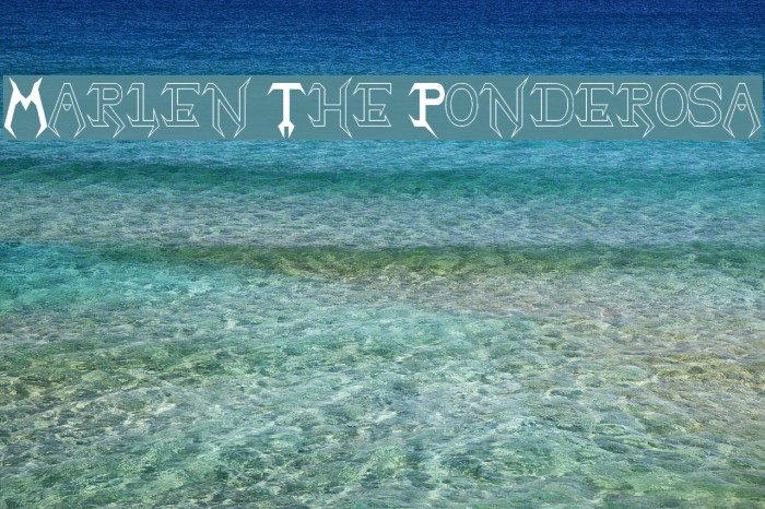 Marlen The Ponderosa Font - FFonts.net