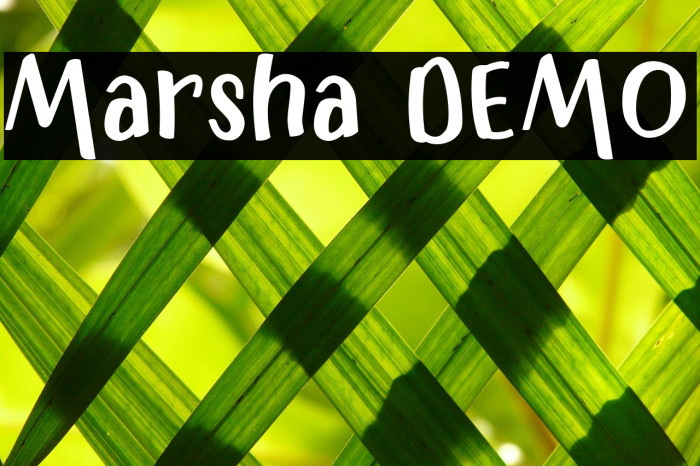 Marsha DEMO Font - FFonts.net