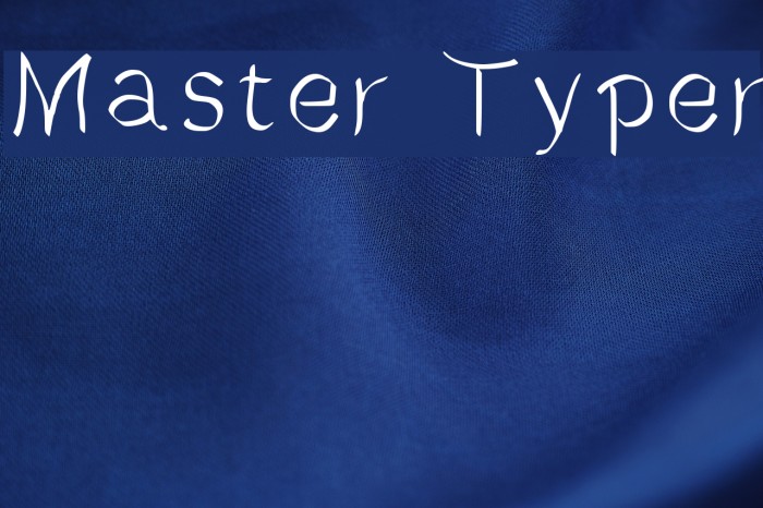 Master Typer Font - FFonts.net