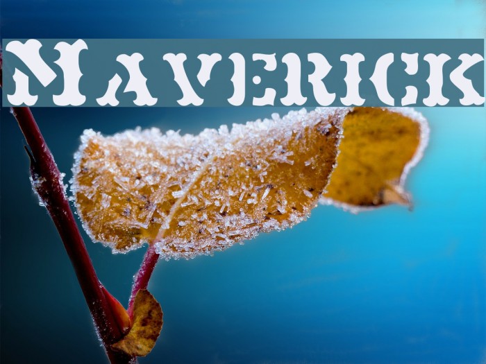 Maverick Font - FFonts.net