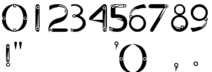 Mechanical Font - FFonts.net