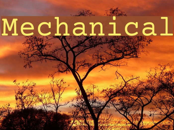 Mechanical Font - FFonts.net