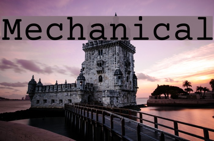 Mechanical Font - FFonts.net