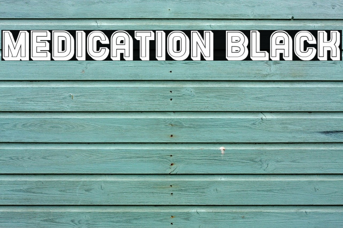 Medication Black Font - FFonts.net