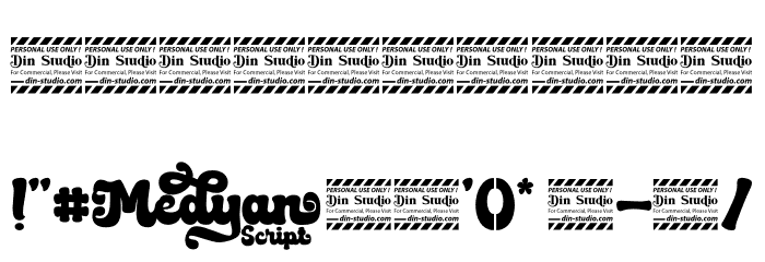 Medyan Script Personal Use Only Regular Font - FFonts.net