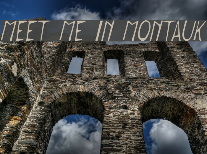 Meet me in Montauk Font - FFonts.net