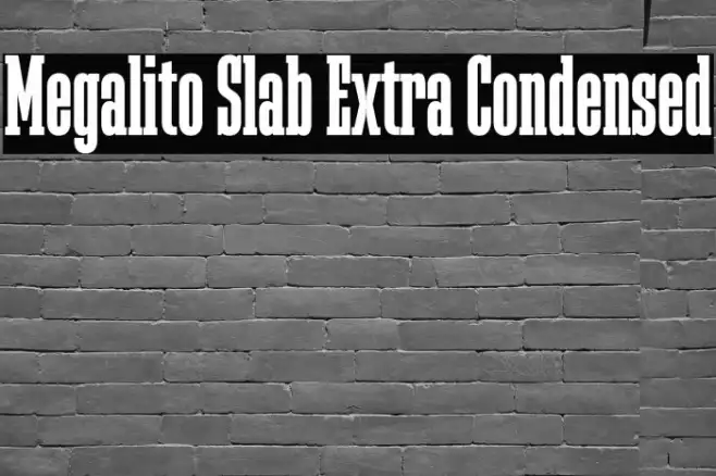 Megalito Slab Extra Condensed Font | Free Download (TTF/OTF) | FFonts.