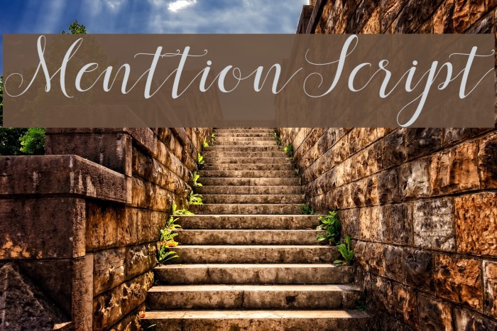MenttionScript Font - FFonts.net