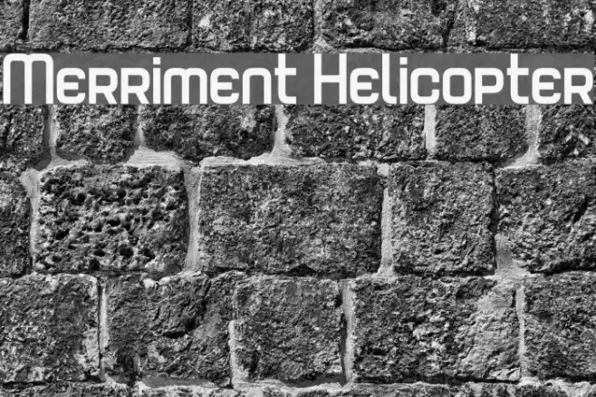 Merriment Helicopter Font | Details & Characters — FFonts.