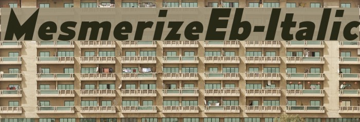 MesmerizeEb-Italic Font - FFonts.net