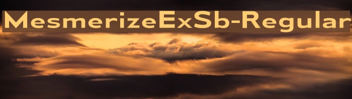 MesmerizeExSb-Regular Font - FFonts.net