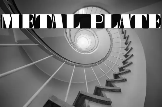 Metal Plate Font | Free Download (TTF/OTF) | FFonts.net