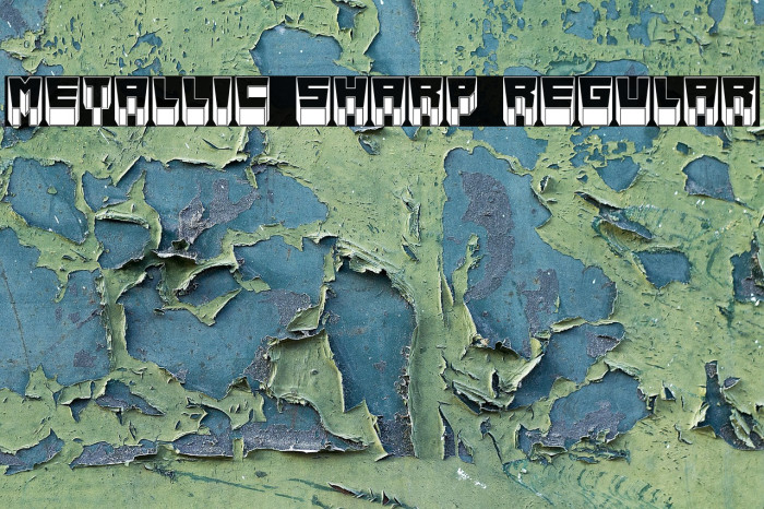 Metallic Sharp Regular Font - FFonts.net