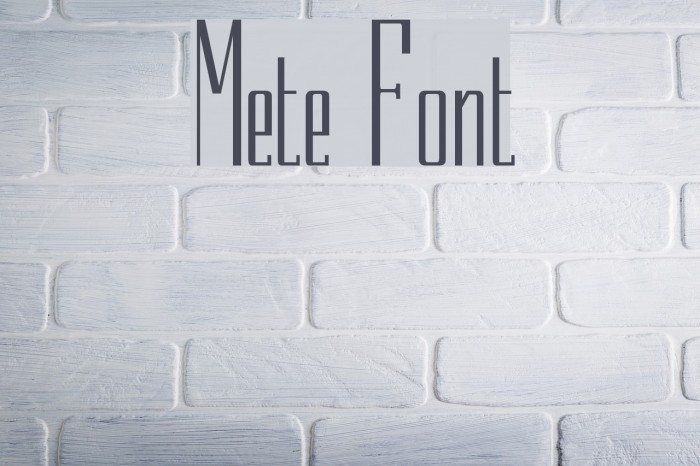 Mete Font - FFonts.net