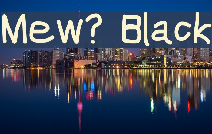 Mew? Black Font - FFonts.net