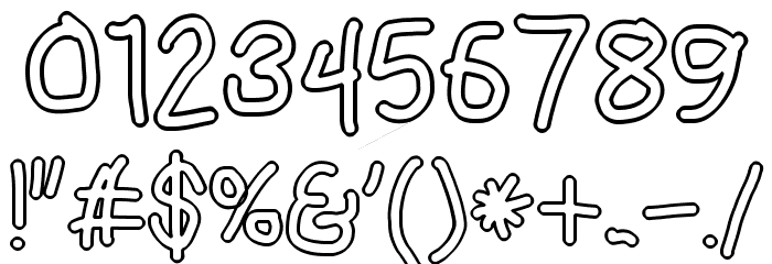 Mew? Outline Font - FFonts.net