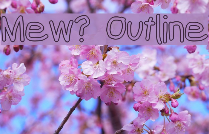 Mew? Outline Font - FFonts.net