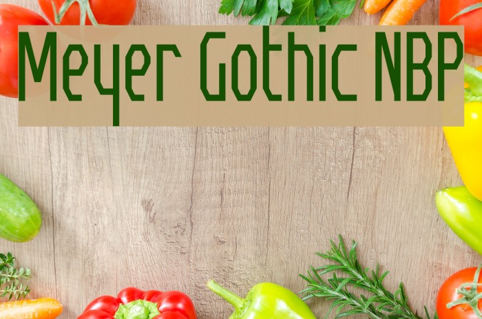 Meyer Gothic NBP Font - FFonts.net