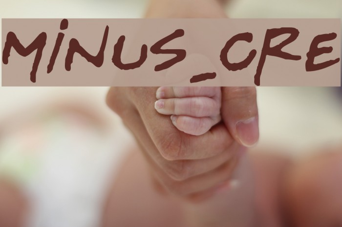 MINUS_CRE Font - FFonts.net