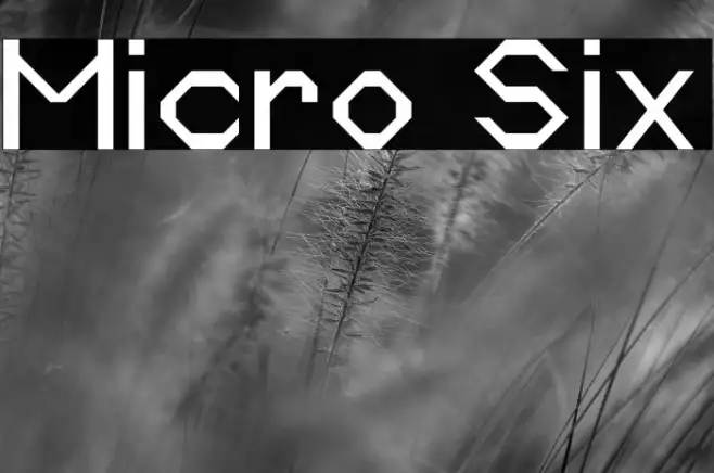 Micro Six Font | Free Download (TTF/OTF) | FFonts.net