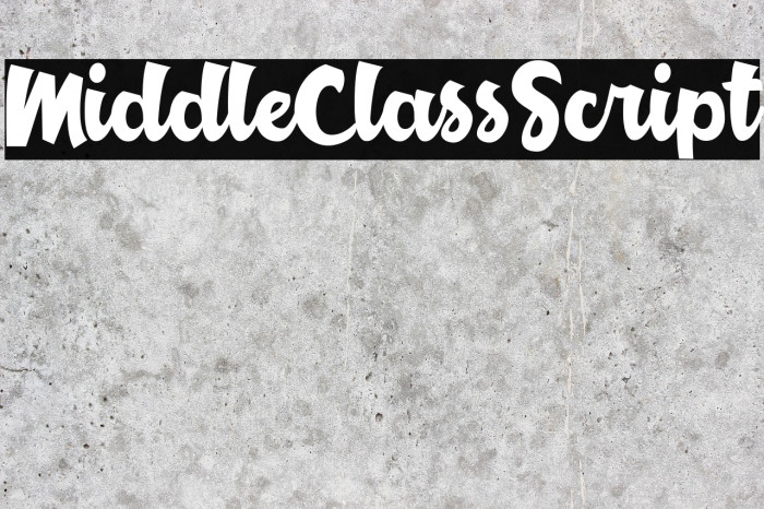 MiddleClassScript Font - FFonts.net