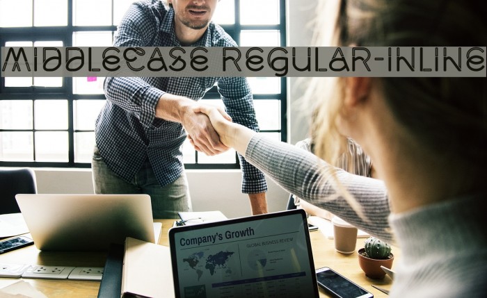 Middlecase Regular-Inline Font - FFonts.net