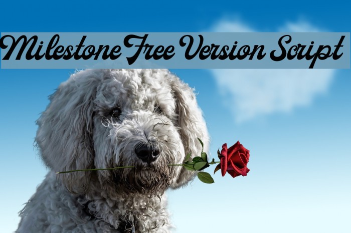 Milestone Free Version Script Font - FFonts.net