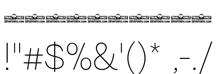 Milligram Trial Thin Font - FFonts.net