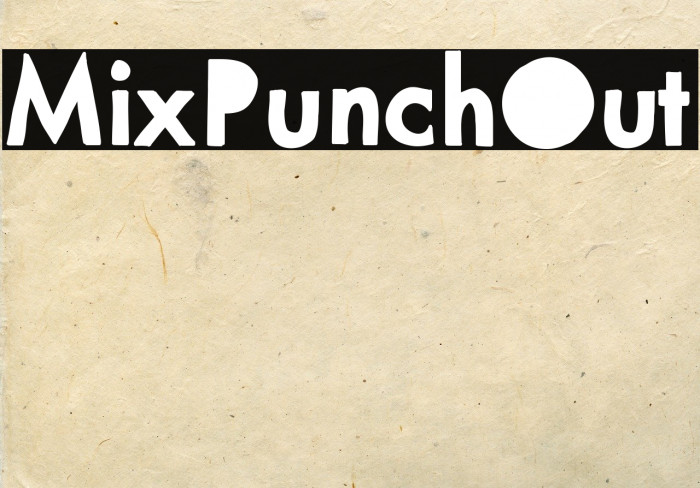 MixPunchOut Font - FFonts.net