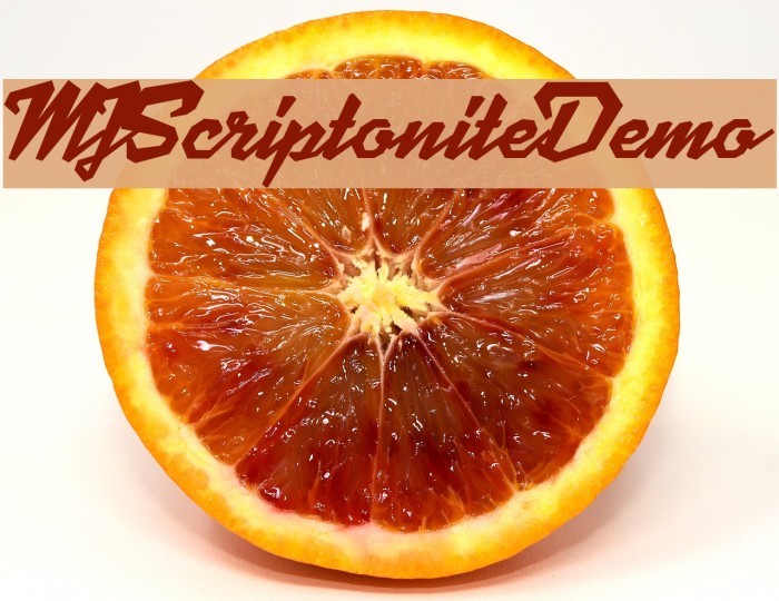 MJScriptoniteDemo Font - FFonts.net