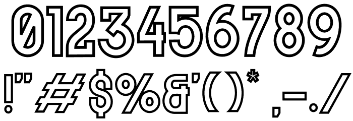 MODULAR Outline 14 Font - FFonts.net