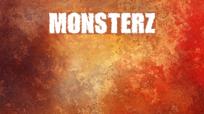 MONSTERZ Font - FFonts.net
