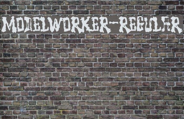 ModelWorker-Regular Font - FFonts.net