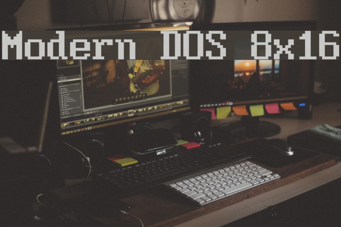 Modern DOS 8x16 Font - FFonts.net