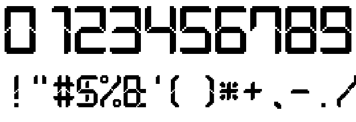 Modern LCD-7 Font - FFonts.net