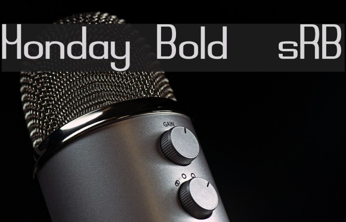 Monday Bold [sRB] Font - FFonts.net
