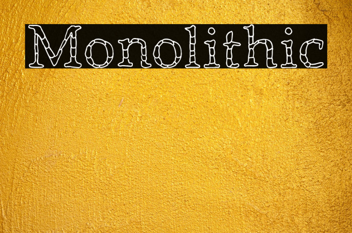 Monolithic Font - FFonts.net