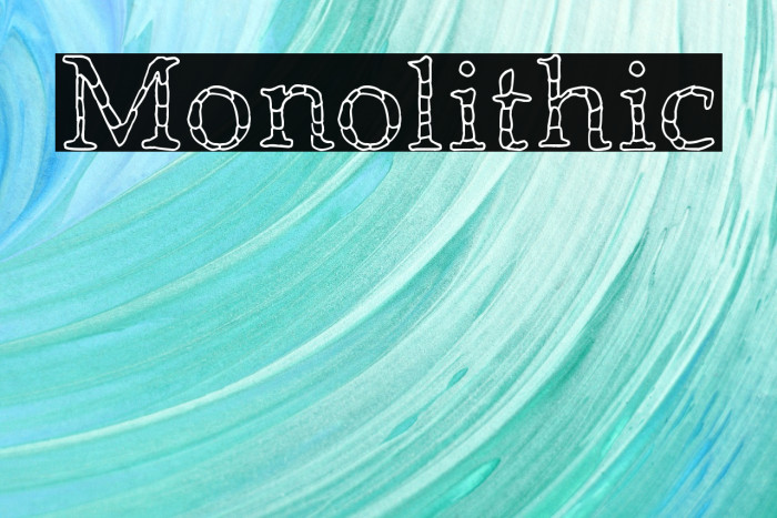 Monolithic Font - FFonts.net