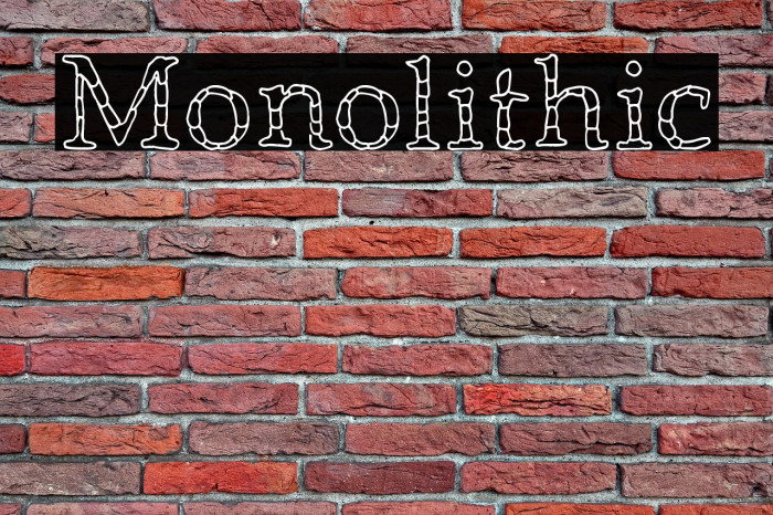 Monolithic Font - FFonts.net