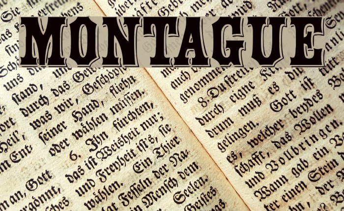 Montague Font - FFonts.net