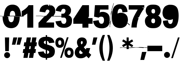 More is less 22 Displacement Font - FFonts.net