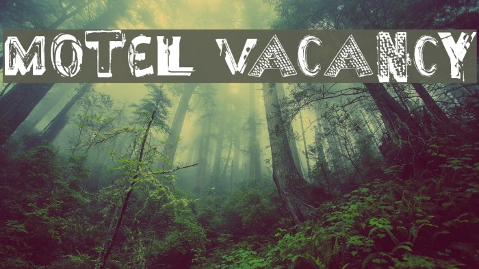 Motel Vacancy Font - FFonts.net