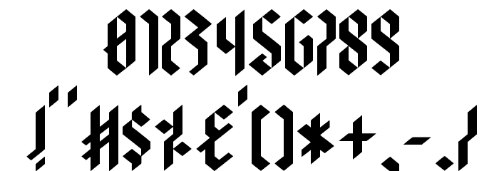 modern goth Font - FFonts.net