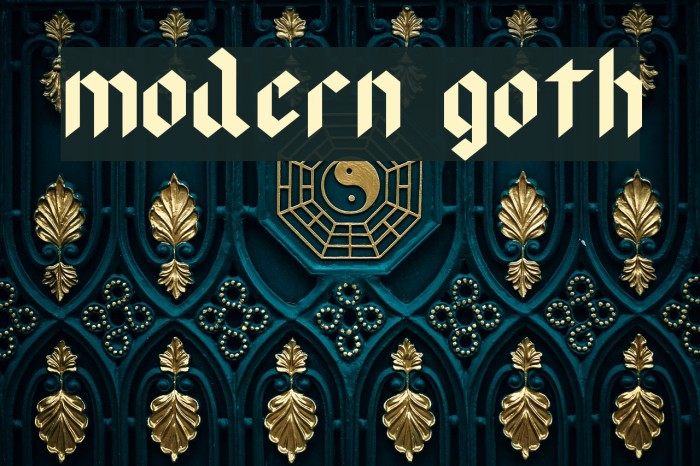 modern goth Font - FFonts.net