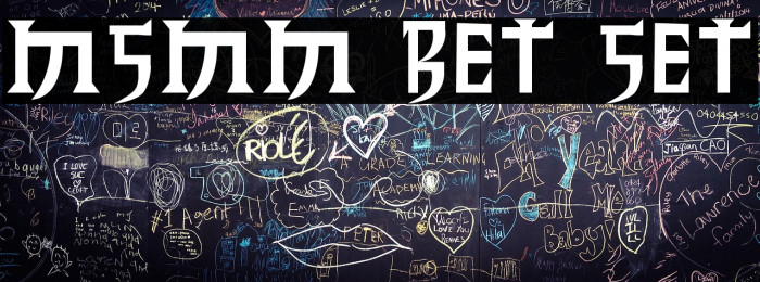 MSMM BET SET Font - FFonts.net