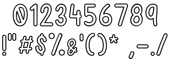 Mulbena Stroke Full Font - FFonts.net