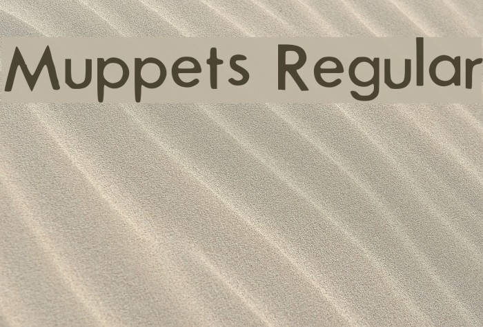 Muppets Regular Font - FFonts.net