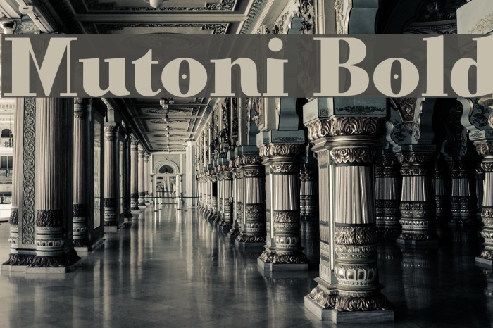 Mutoni Bold Font - FFonts.net