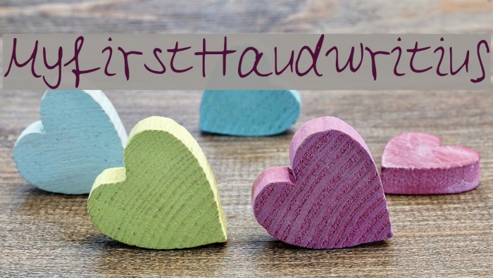 MyfirstHandwriting Font - FFonts.net